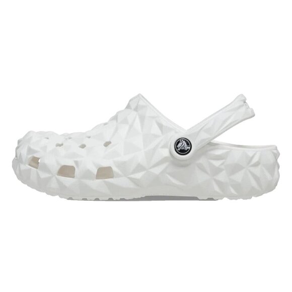 CROCS | Shoes | Crocs Classic Geometric Clog Slides Sandal White Unisex ...